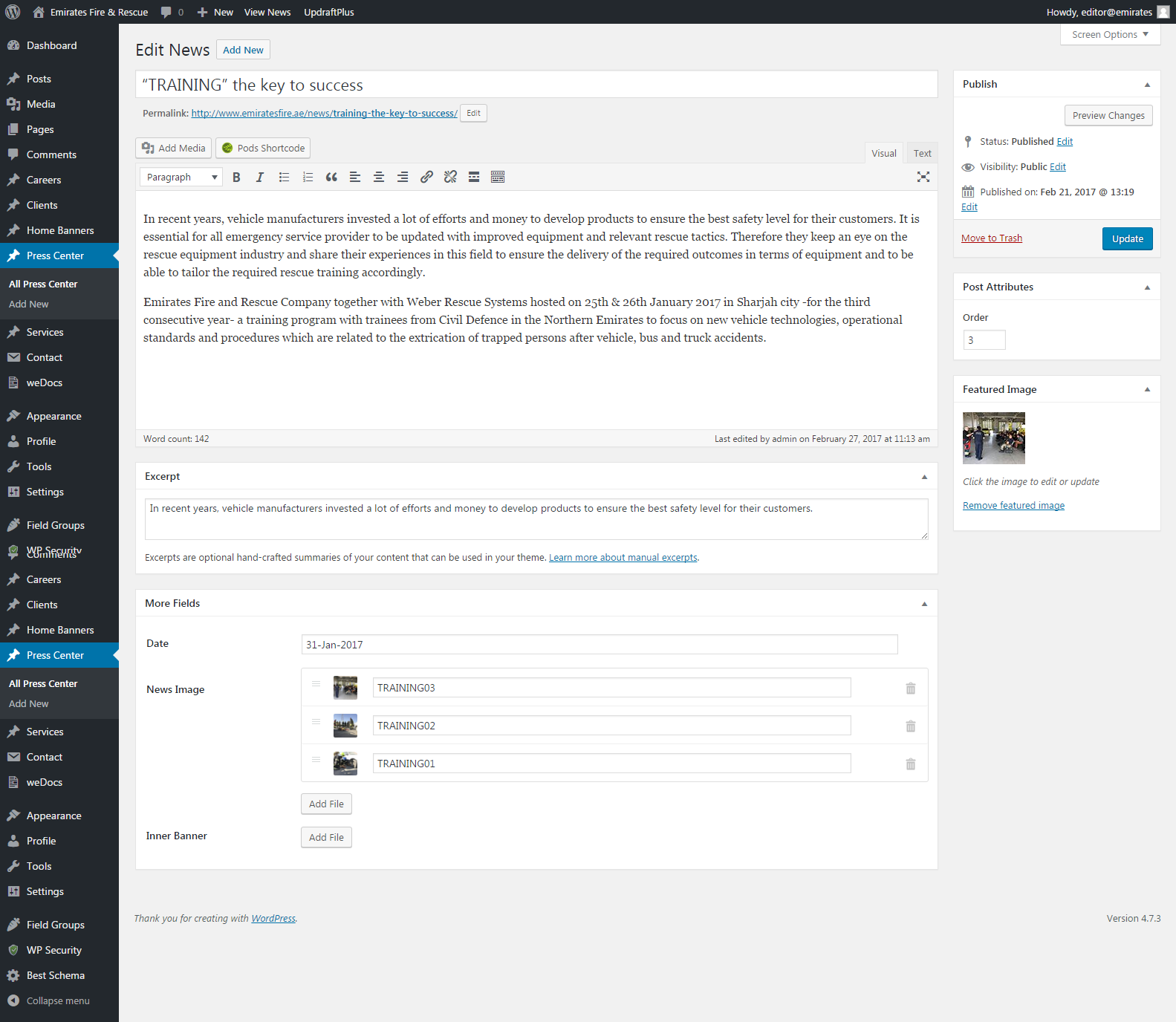 Press Center - Emirates Fire & Rescue